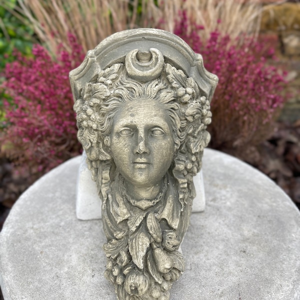 Concrete Womans Face Wall Sculpture - Etsy
