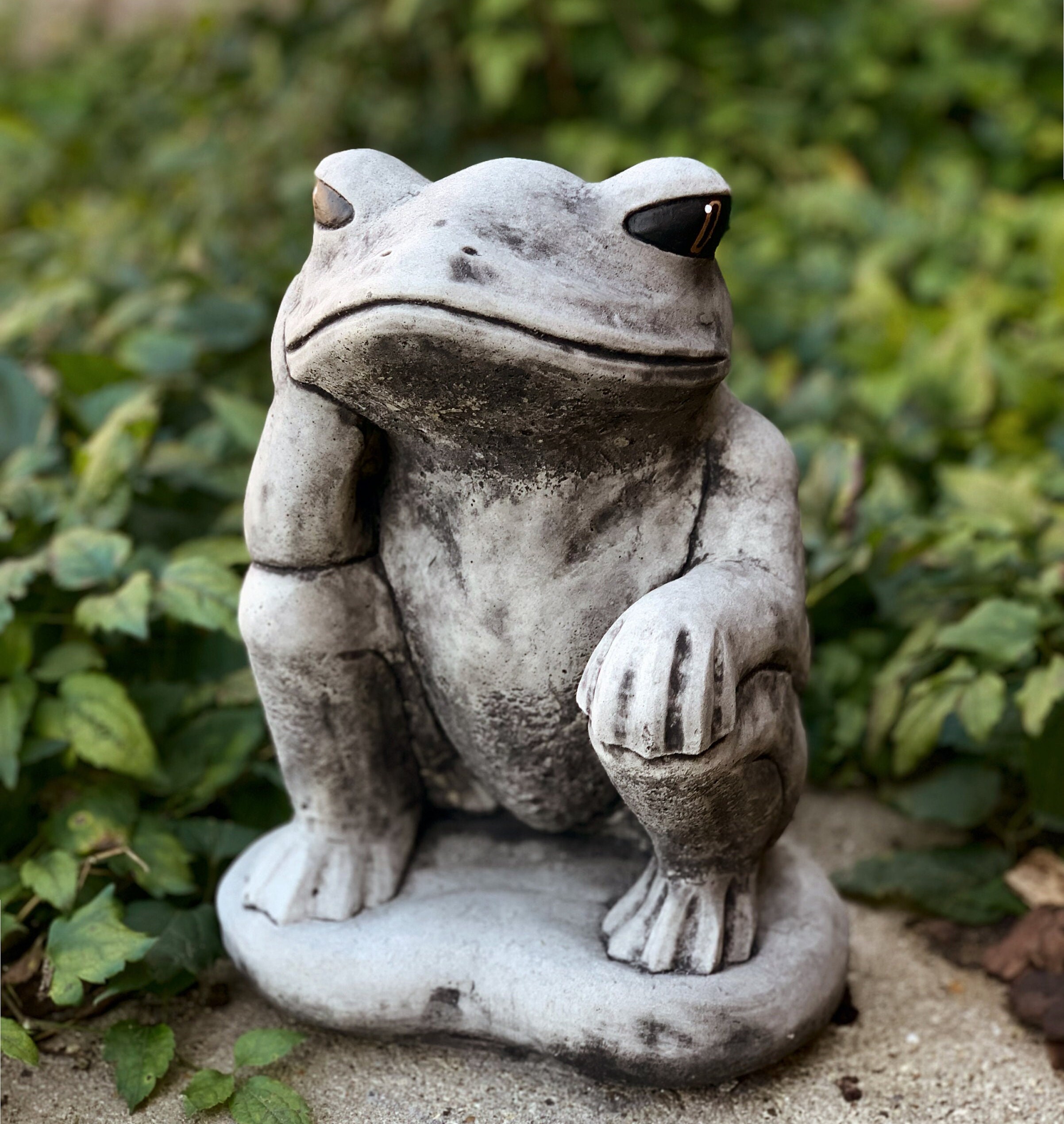Concrete Frog Statue