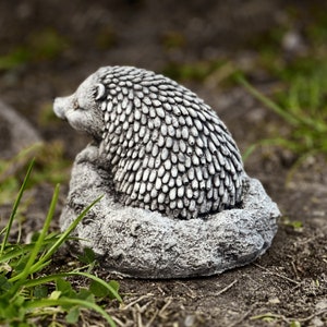 Cute Hedgehog Figurine Concrete Animal Statue Home and Garden Art ...