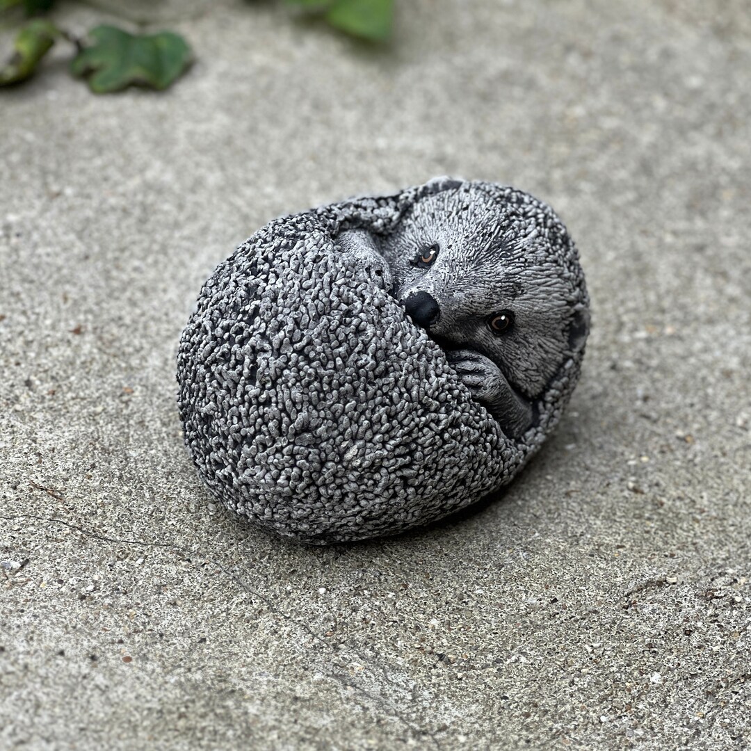 Outdoor Hedgehog Figurine Concrete Urchin Sculpturer Stone Animal Decor ...