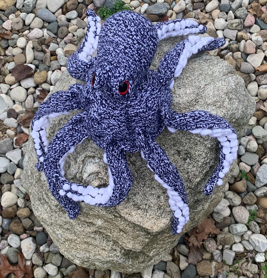 Crocheted Realistic Octopus Kraken One of a Kind Finished Item - Etsy