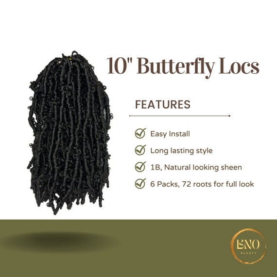 10 Inch Butterfly Locs - Etsy