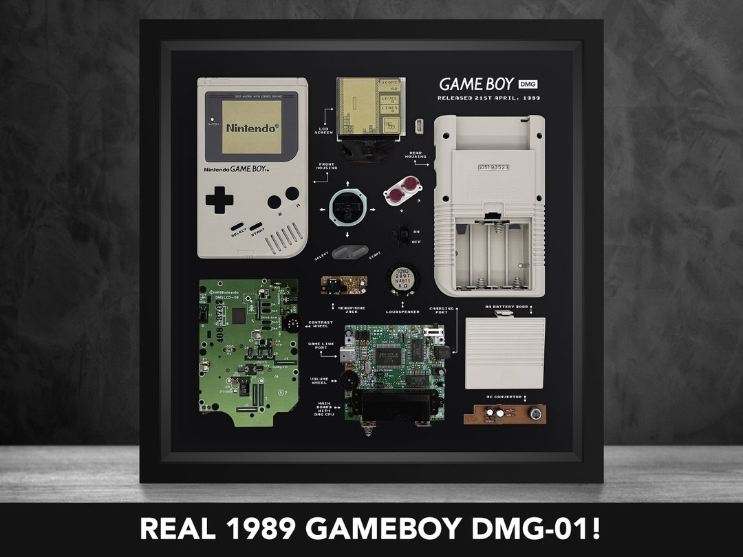 Real Framed Gameboy DMG Wall Art Shadowbox Frame Unique - Etsy UK