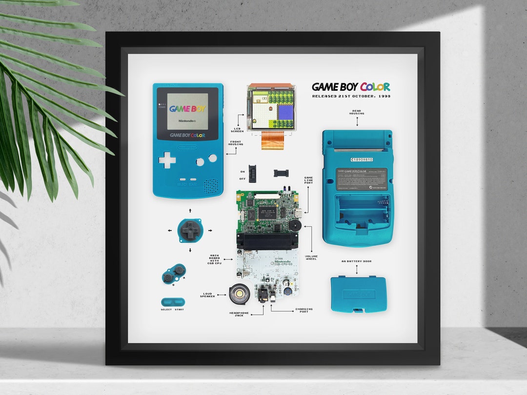 Framed Gameboy Art GBC Color Advance DMG Pocket SP Nintendo - Etsy