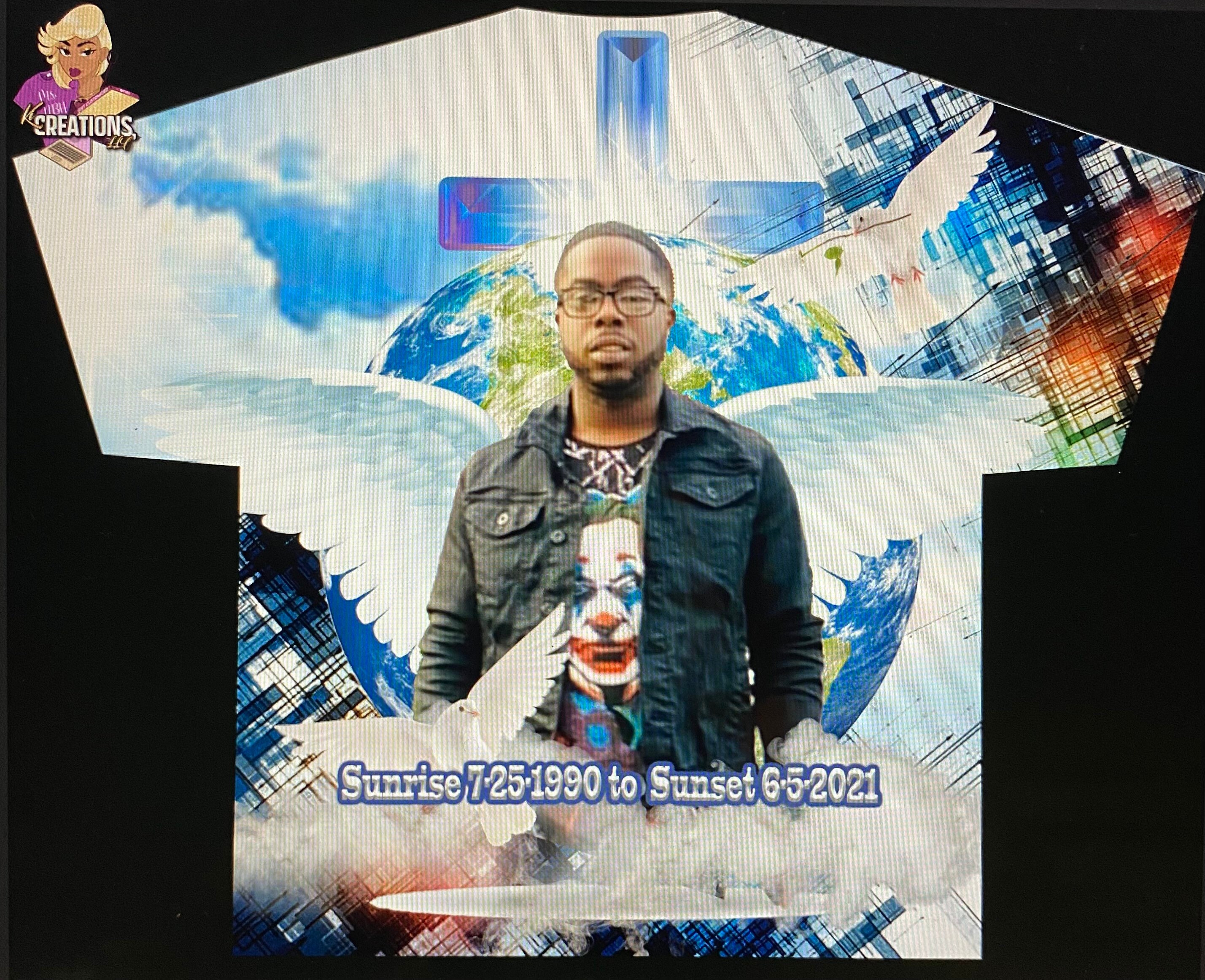 RIP T-shirt Front & Back Design - Etsy