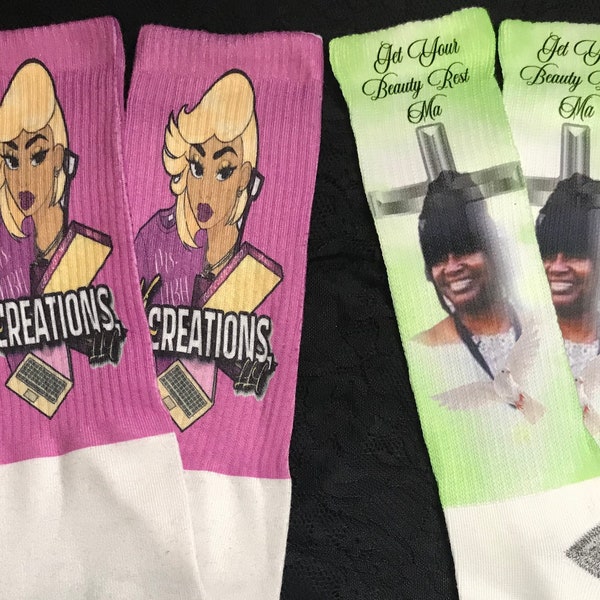 Graphic Socks - Etsy