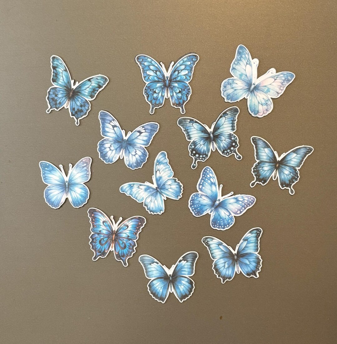 Blue Butterfly Refrigerator Magnets - Etsy