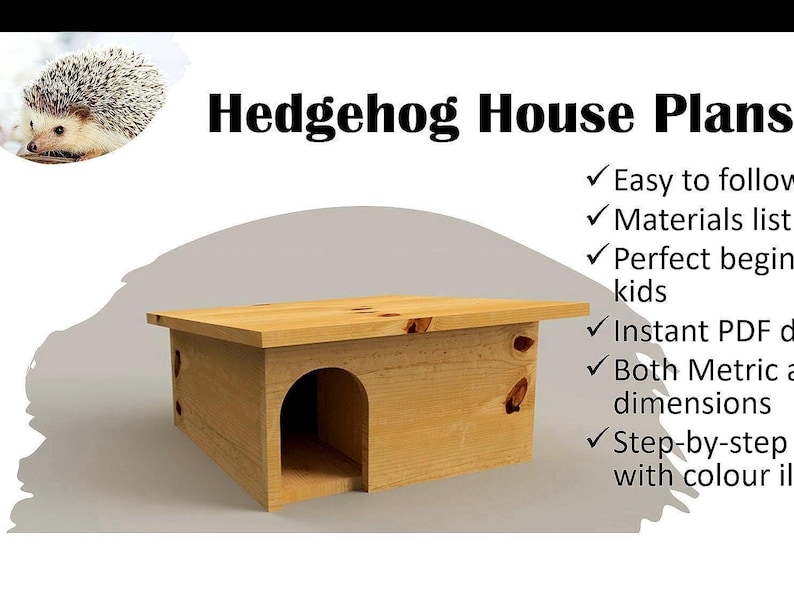 Woodworking Plans for a Hedgehog House | DIY Cozy Shelter for Hedgehogs ...