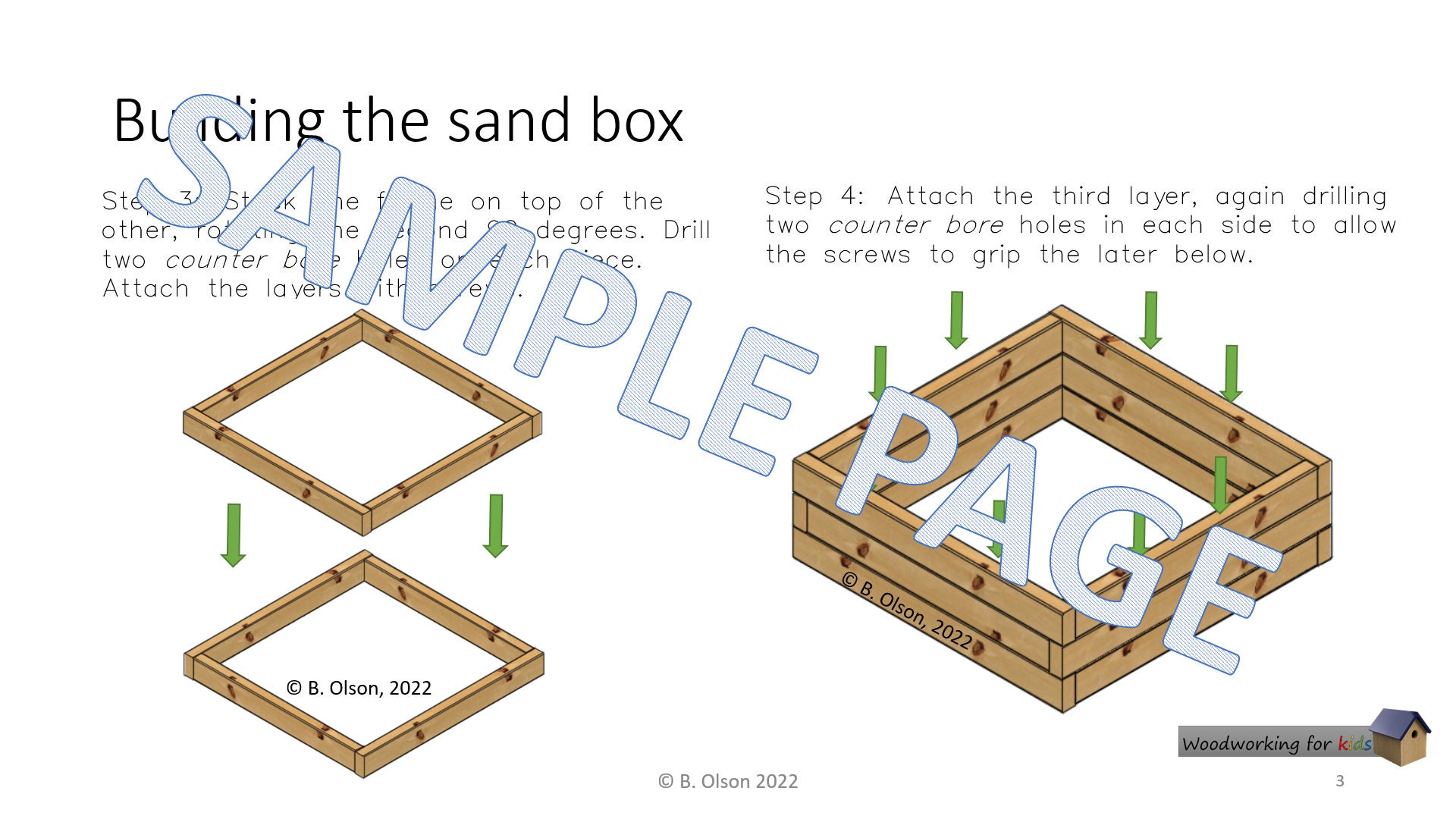 DIY Sandbox Woodworking Plans: Kids' Outdoor Play (PDF) - Etsy