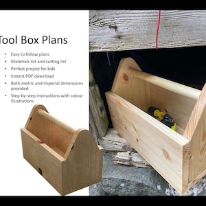 Woodworking Plans for Tool Box, Tote & Caddy | Easy DIY Storage ...
