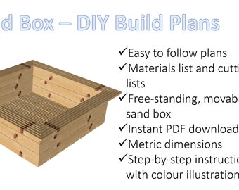 Sand Box Plans - Etsy