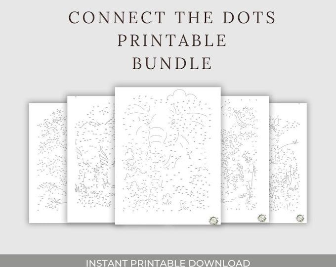 Blue 20 Pack Hard Dot to Dots - Etsy