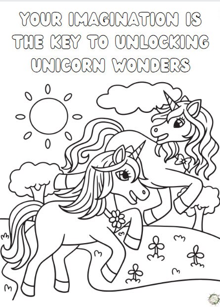 Unicorn Coloring Pages for Kids Kawaii Unicorn Coloring Pages Unicorn ...
