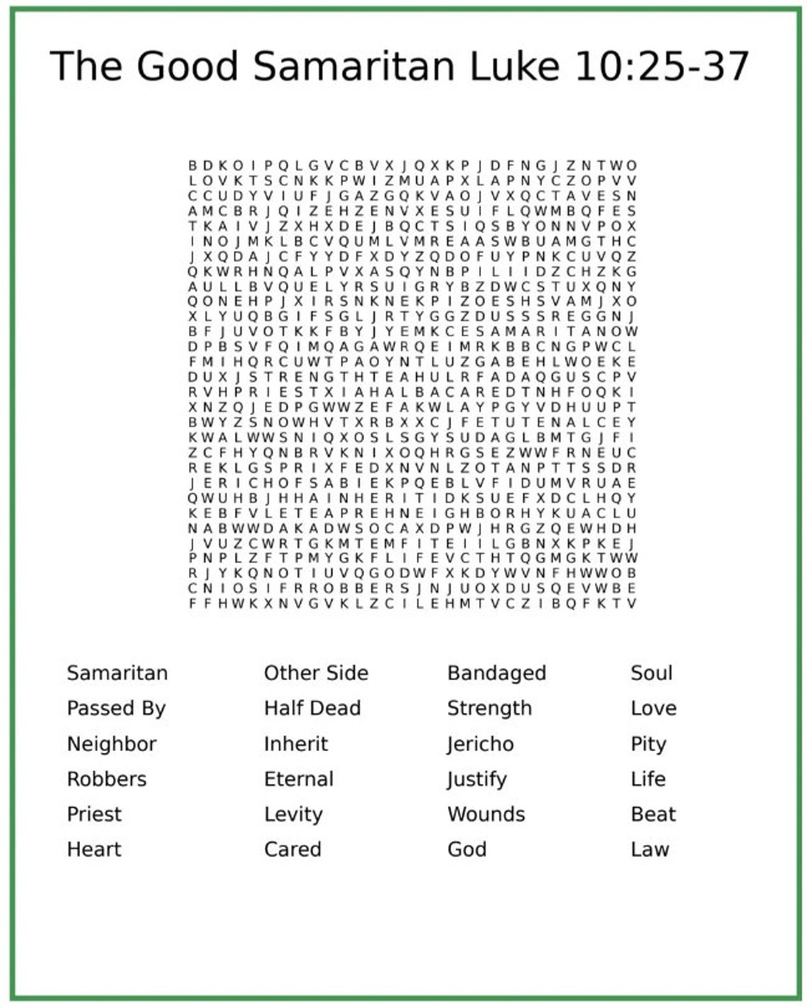 Christian Word Search, Faith-based Puzzles, Christian Activity, Faith ...