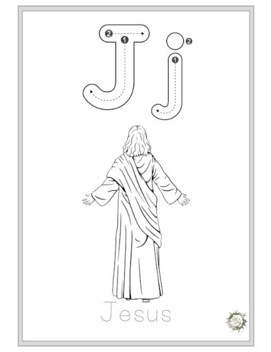 Christian Alphabet Coloring Pages: Learning Printables (digital ...