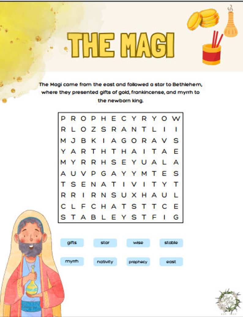 Christian Word Search Puzzles: Bible Learning (digital Download) - Etsy