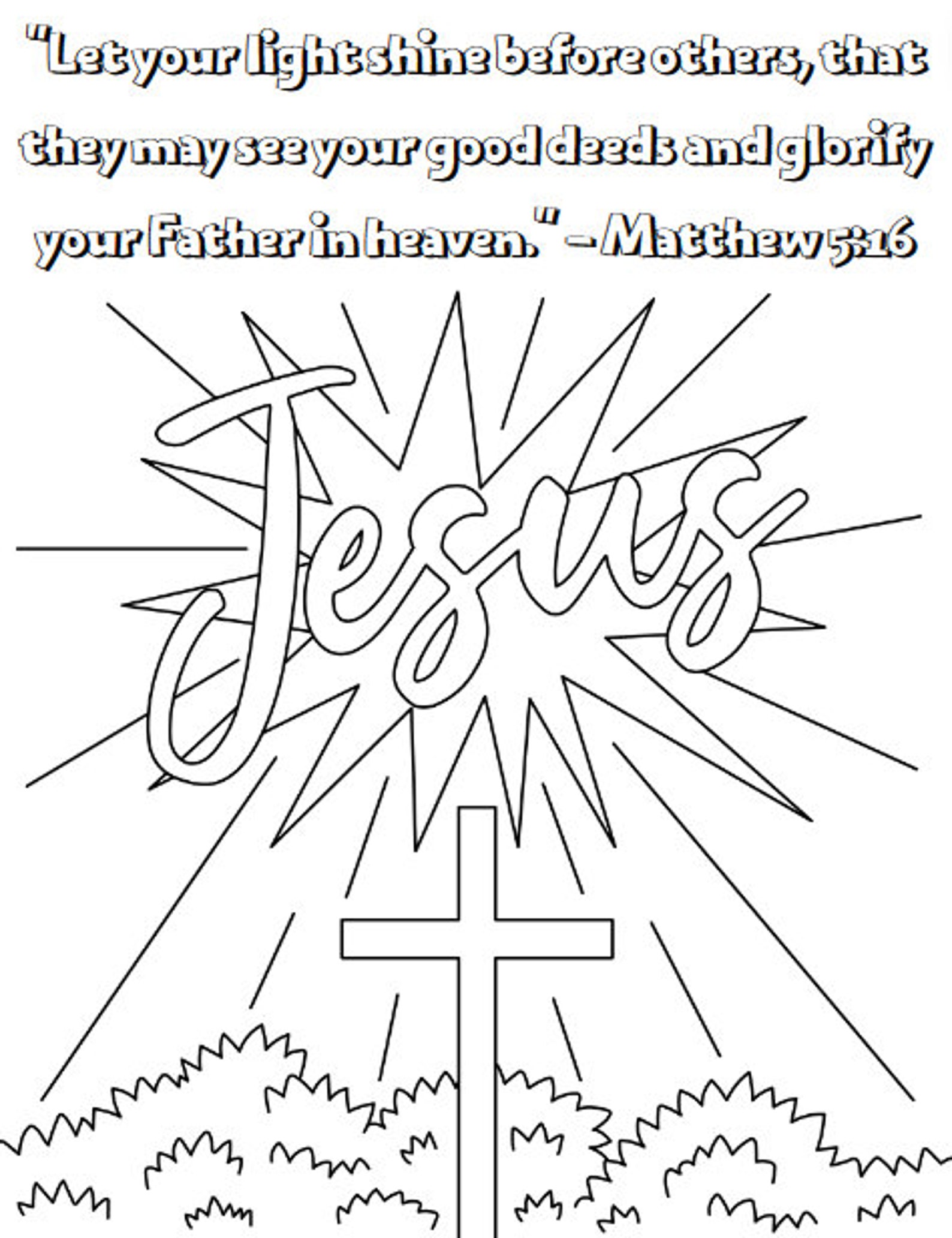 Christian Coloring Pages for Kids, Coloring Pages, Printable Coloring ...