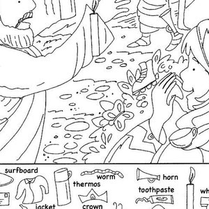 Bible Hidden Picture, Hidden Pictures, Faith Based Worksheet, Christian ...