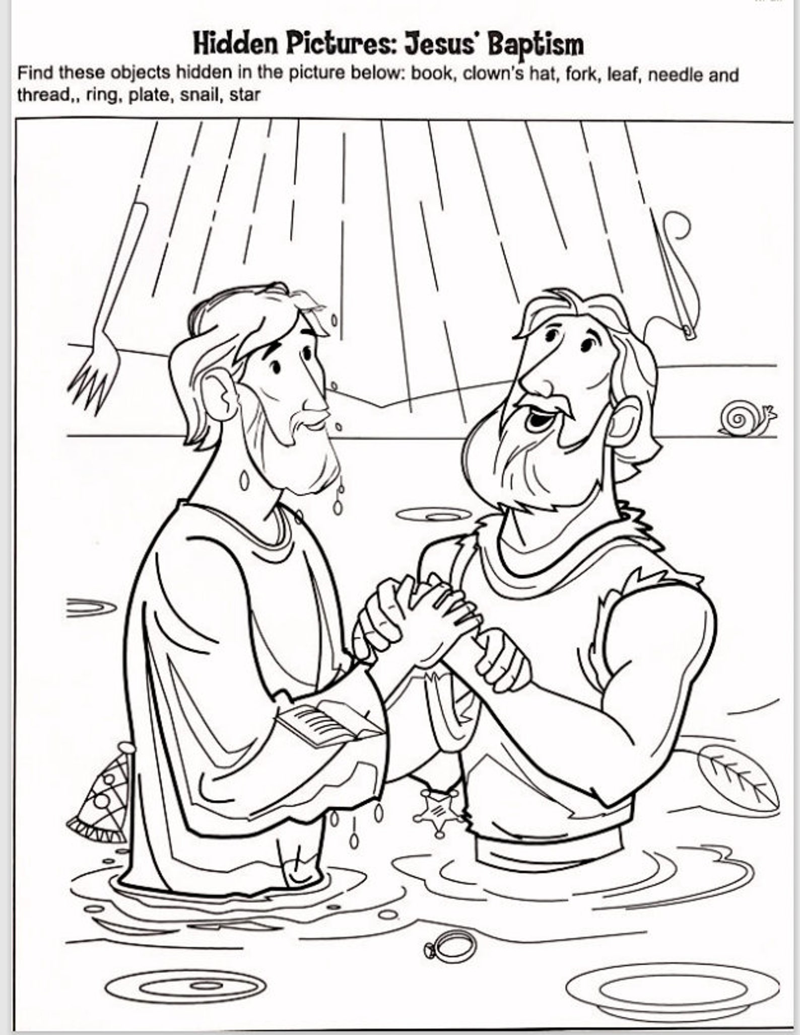 Christian Hidden Pictures: Bible Activity Worksheets (digital Download ...