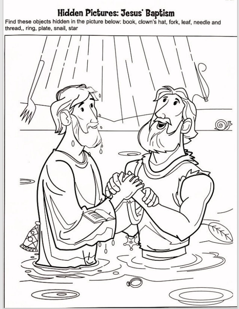 Christian Hidden Pictures: Bible Activity Worksheets (digital Download ...