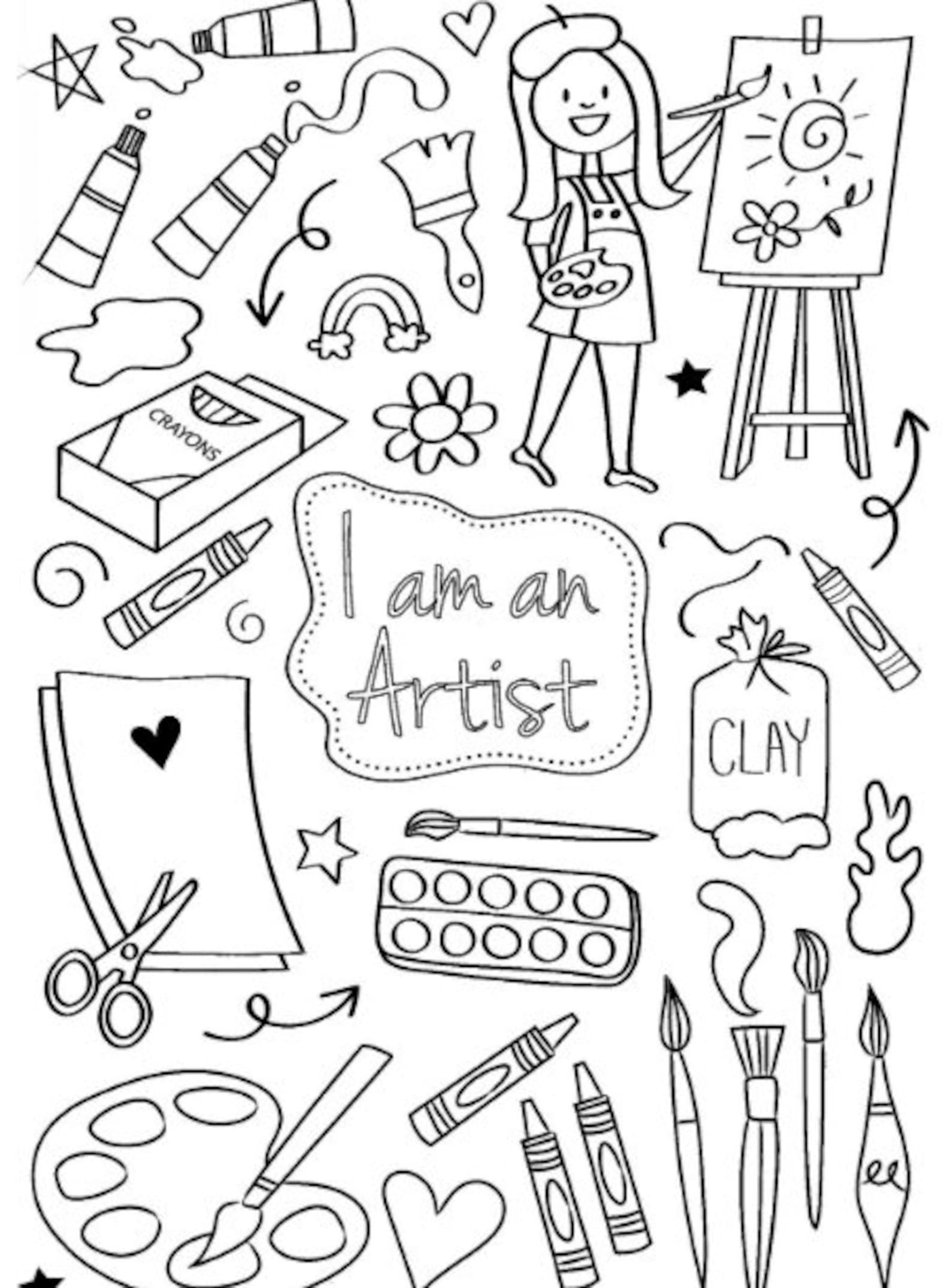 Inspirational Coloring Pages: 22-page Printable Activity (digital ...