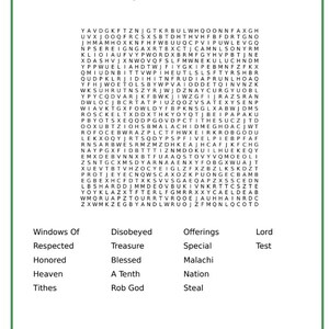 Christian Word Search, Faith-based Puzzles, Christian Activity, Faith ...