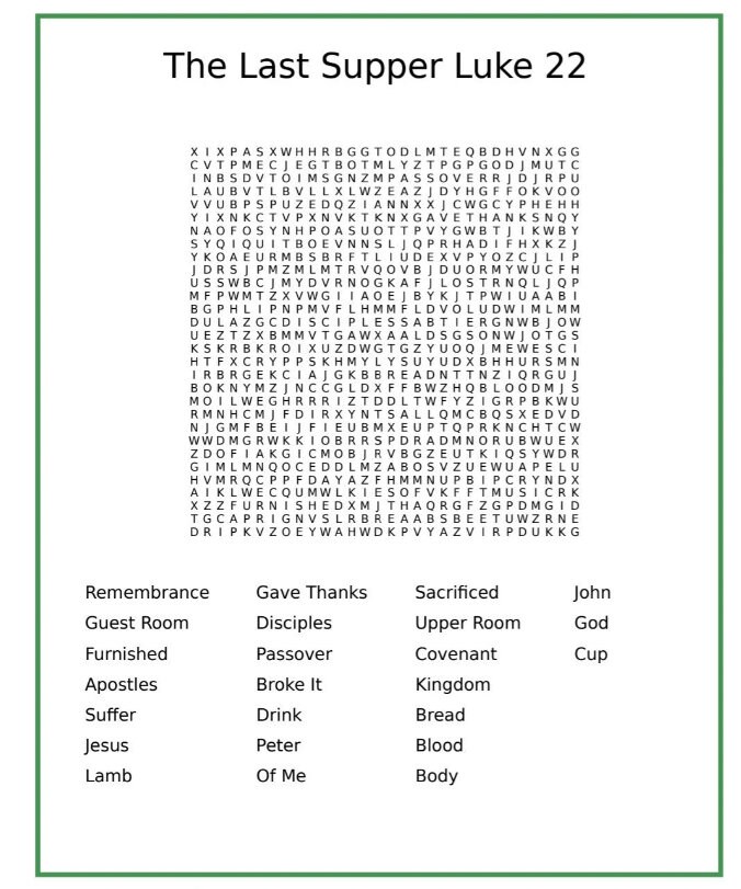 Christian Word Search, Faith-based Puzzles, Christian Activity, Faith ...