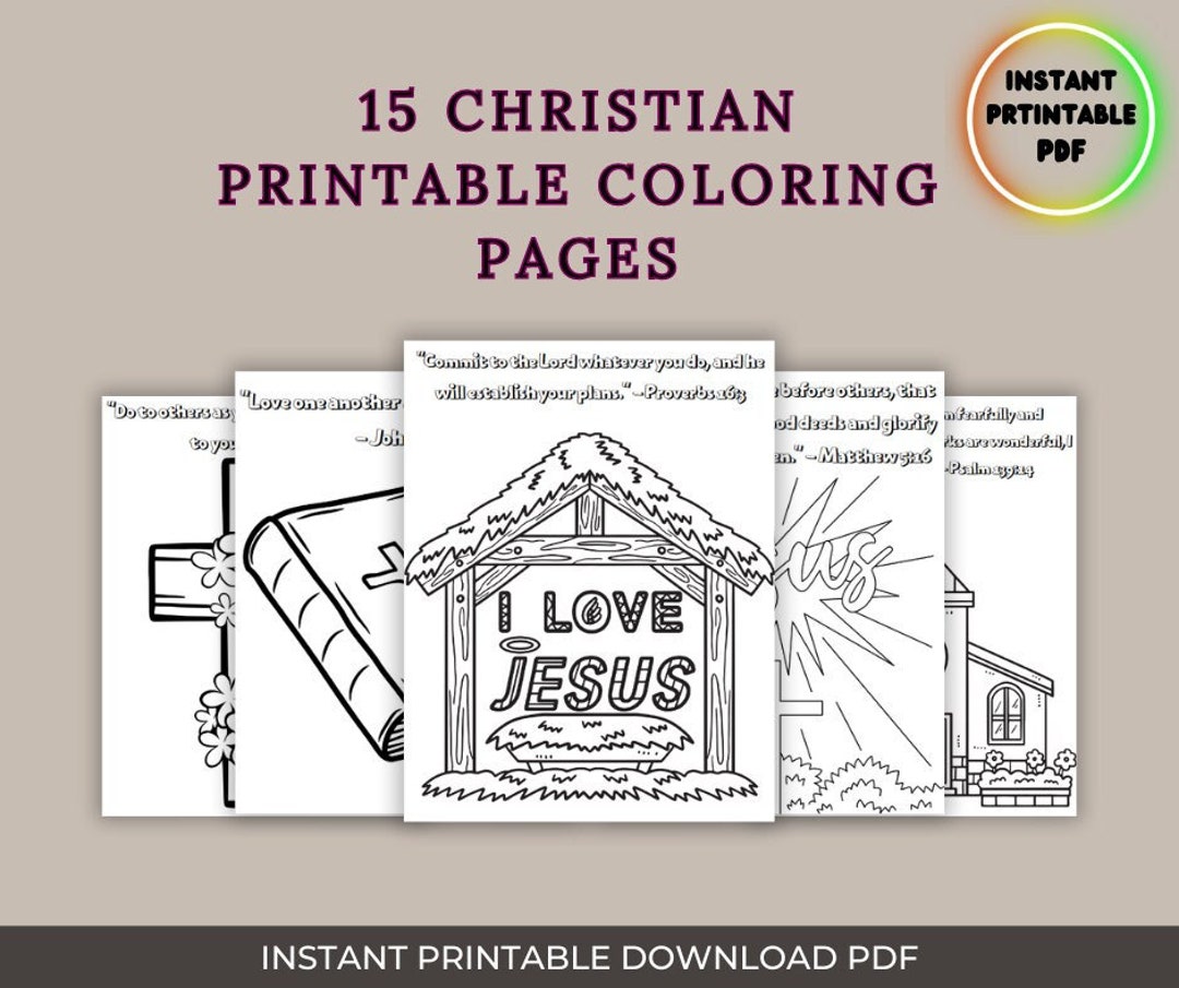 Christian Coloring Pages for Kids, Coloring Pages, Printable Coloring ...