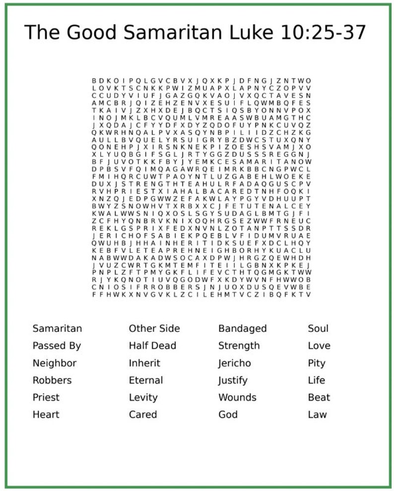 Christian Word Search Printable Bundle: Faith-based Activity (digital ...