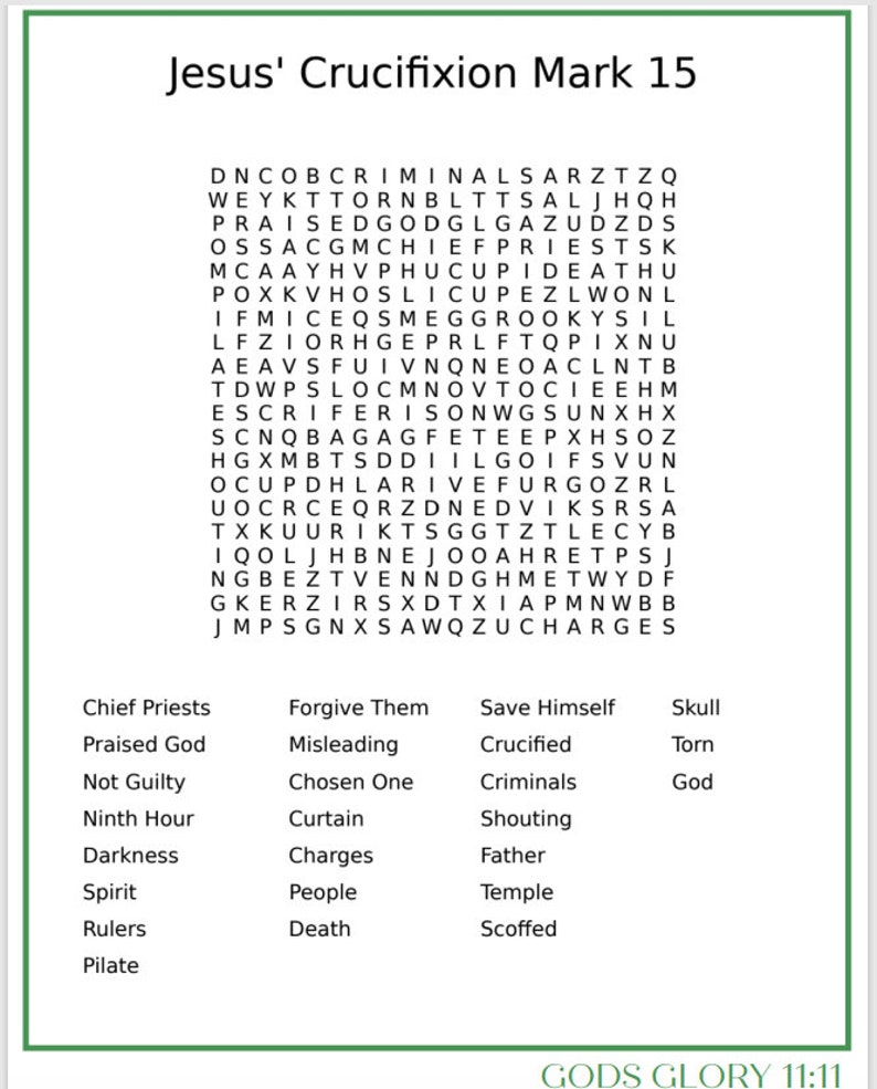 Christian Word Search Printable Bundle: Faith-based Activity (digital ...