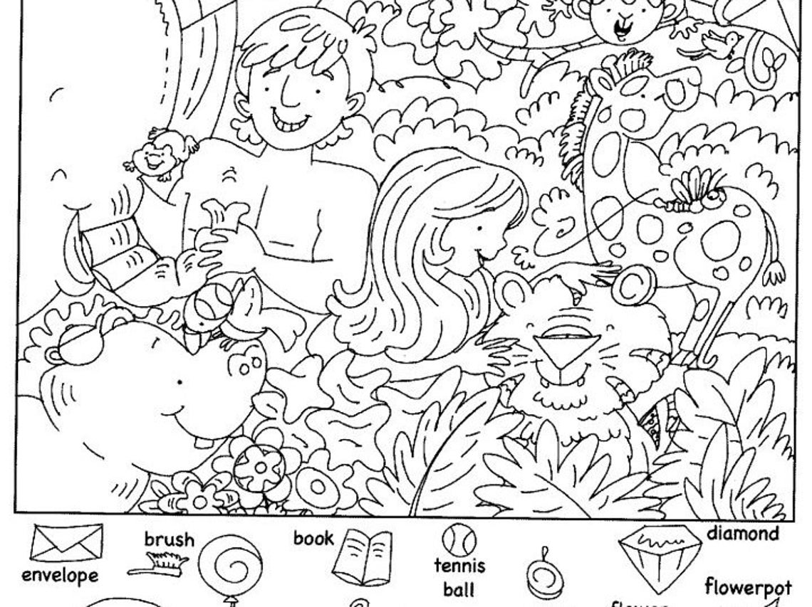 Bible Hidden Picture, Hidden Pictures, Faith Based Worksheet, Christian ...