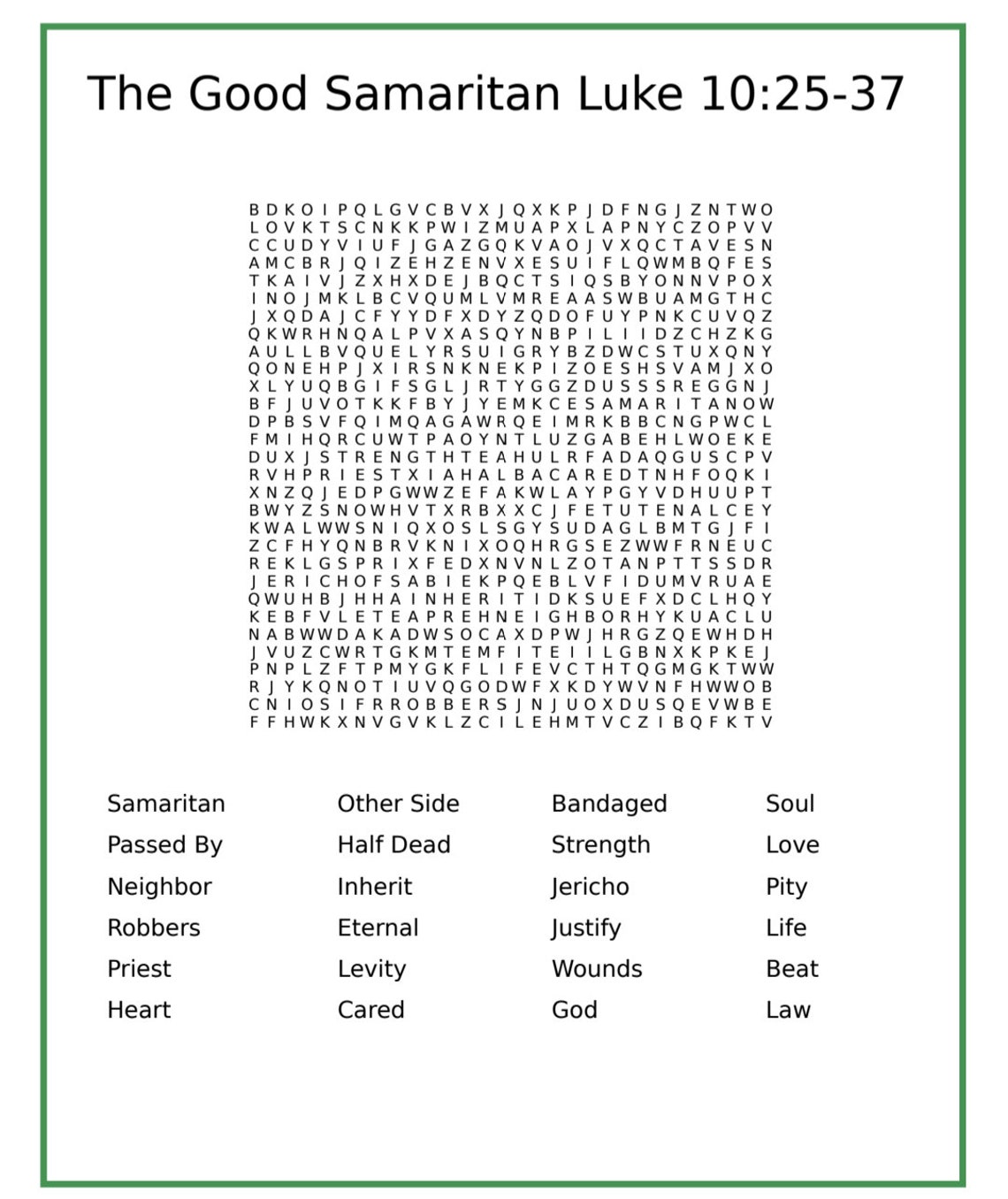 Christian Word Search, Faith-based Puzzles, Christian Activity, Faith ...