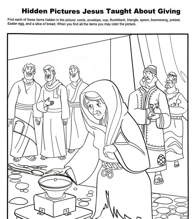 Christian Hidden Pictures: Bible Activity Worksheets (digital Download ...