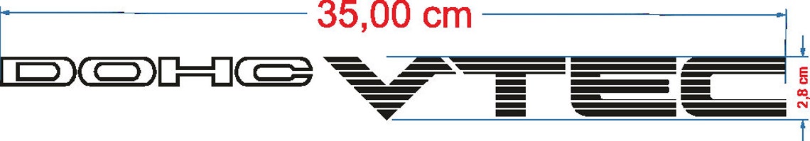 Honda Doch Vtec Logo Sticker 2 Pieces - Etsy Canada