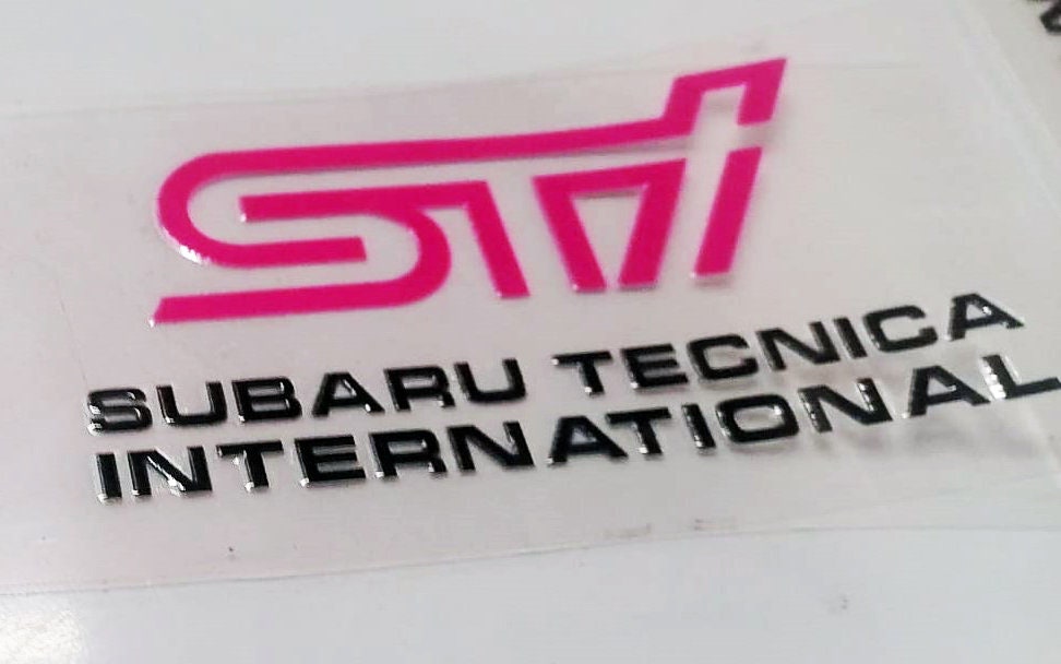 Subaru Sti Logo Bumper and Spoiler Decals 3d Uv Dtf Print 4 Pieces - Etsy