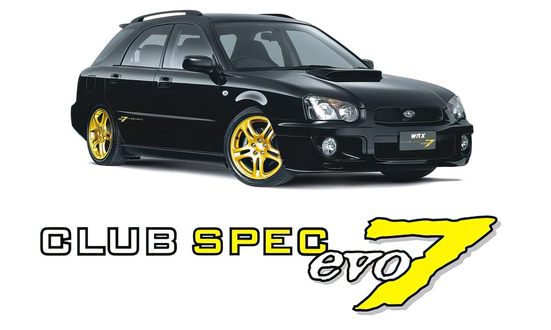 Subaru Wrx Club Spec Decal Set Uv Print and Cutting - Etsy