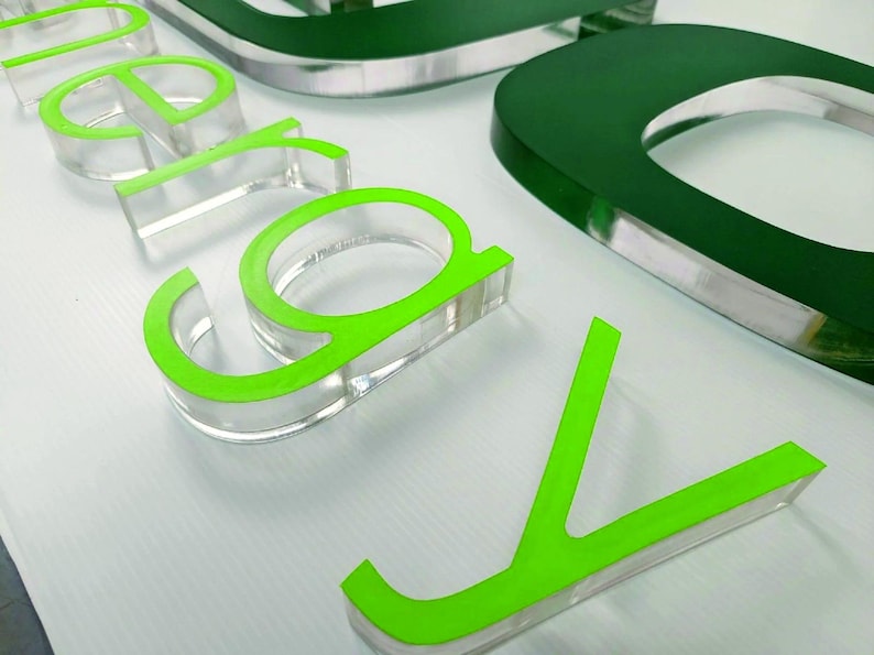 Custom Acrylic Sign Business Logo: Laser Cut Plexiglass Office Decor - Etsy