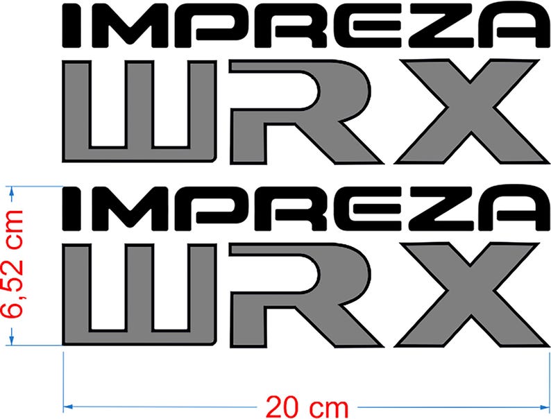 Subaru WRX Logo Old 2 Pieces - Etsy