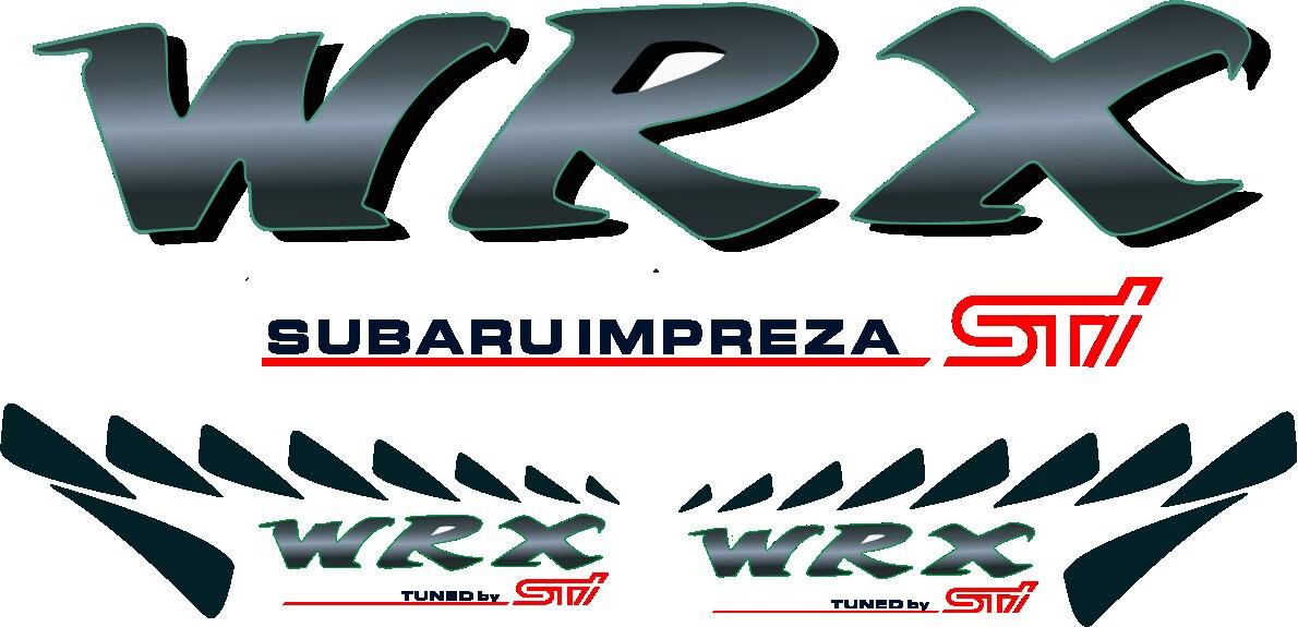 Subaru Wrx Decal Set Vector ıtem - Etsy
