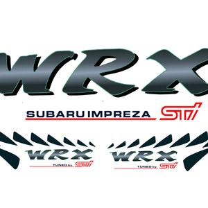 Subaru Wrx Decal Set DTF UV Print - Etsy