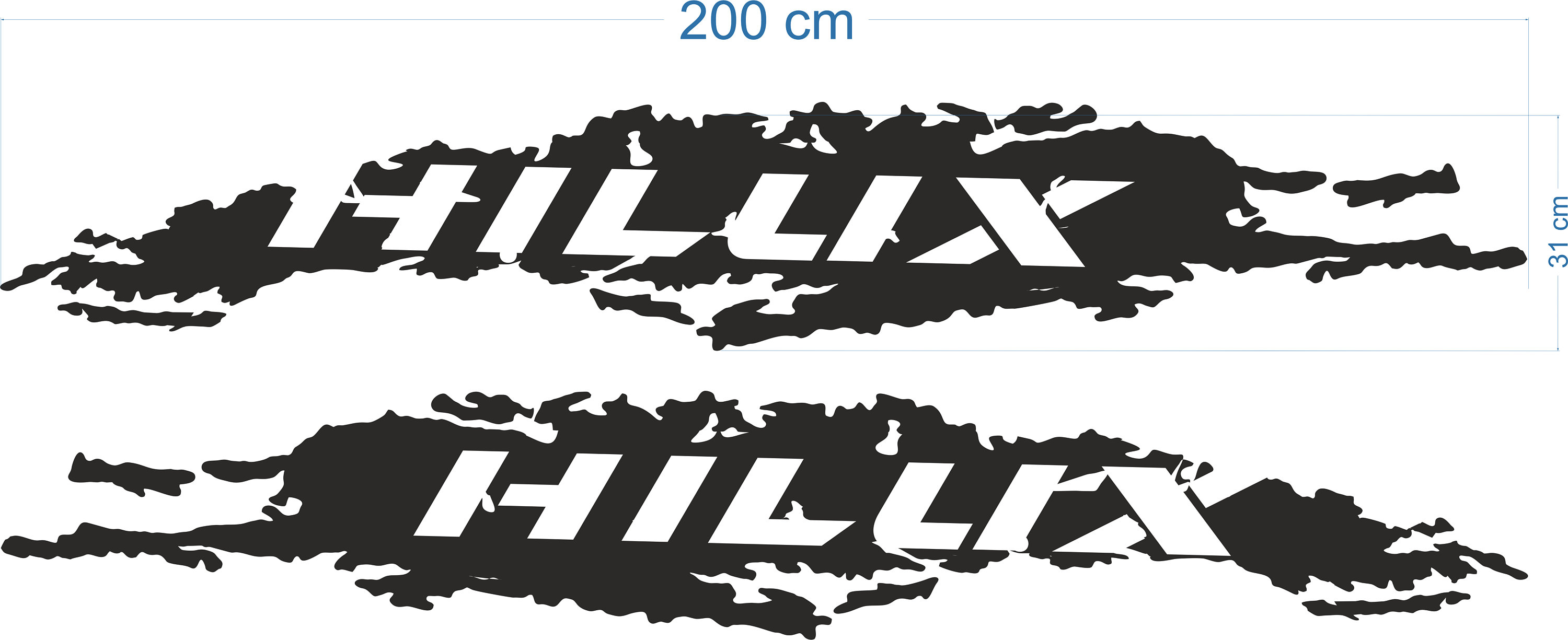 Toyota Hilux Car Stickers 2pieces - Etsy
