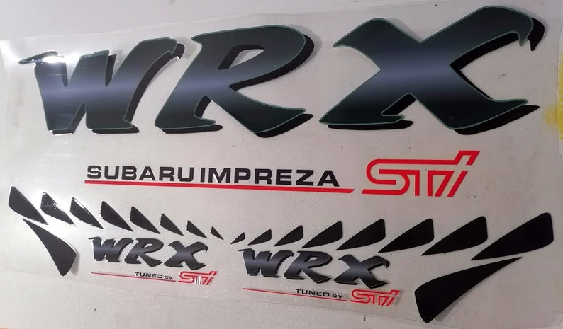 Subaru Wrx Decal Set DTF UV Print - Etsy