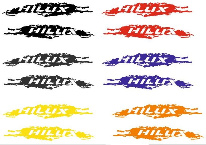 Toyota Hilux Car Stickers 2pieces luggage Sticker - Etsy