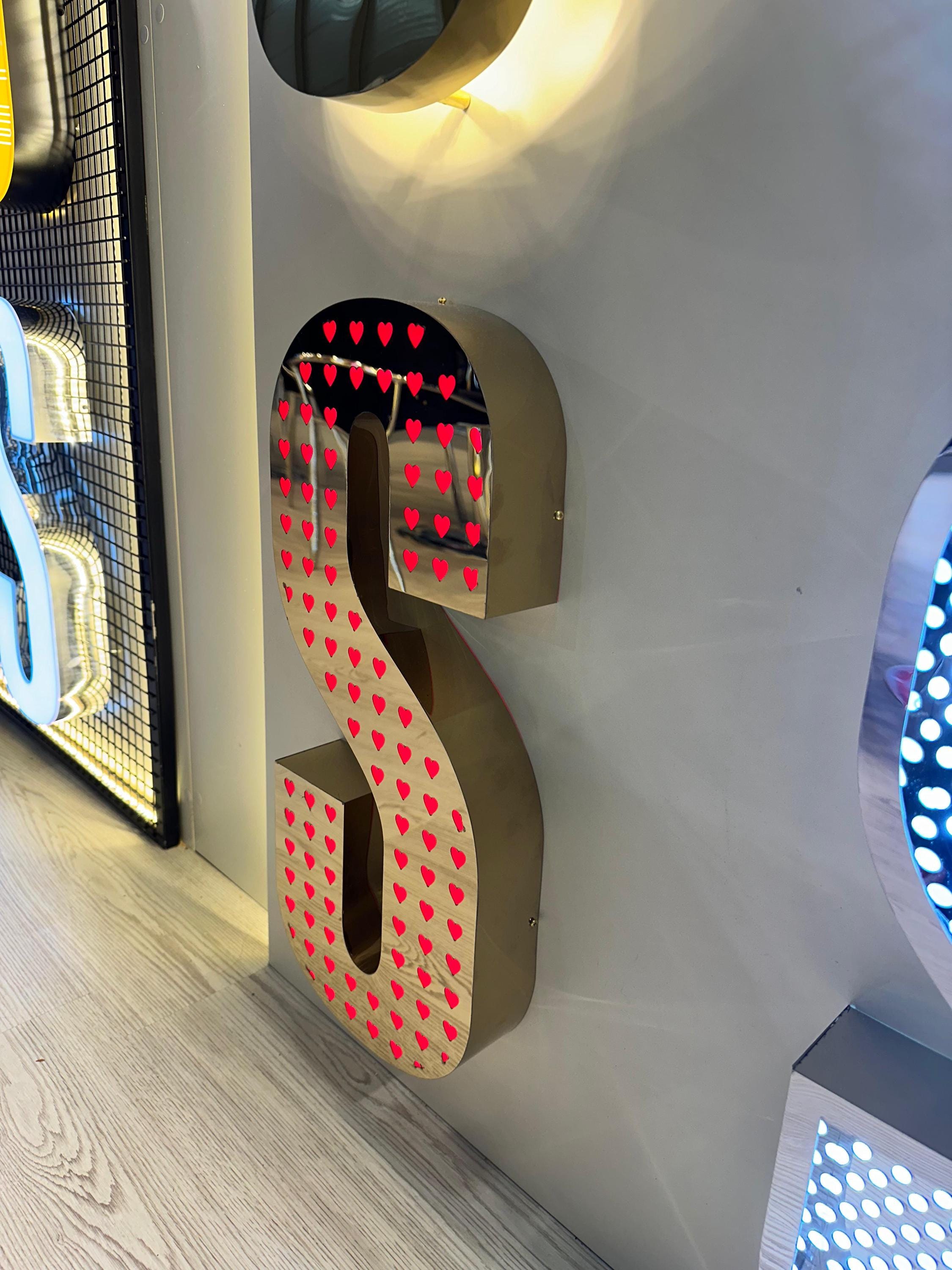Custom 3D Metal Back Lit Business Sign, Illuminated Logo Letters - Etsy