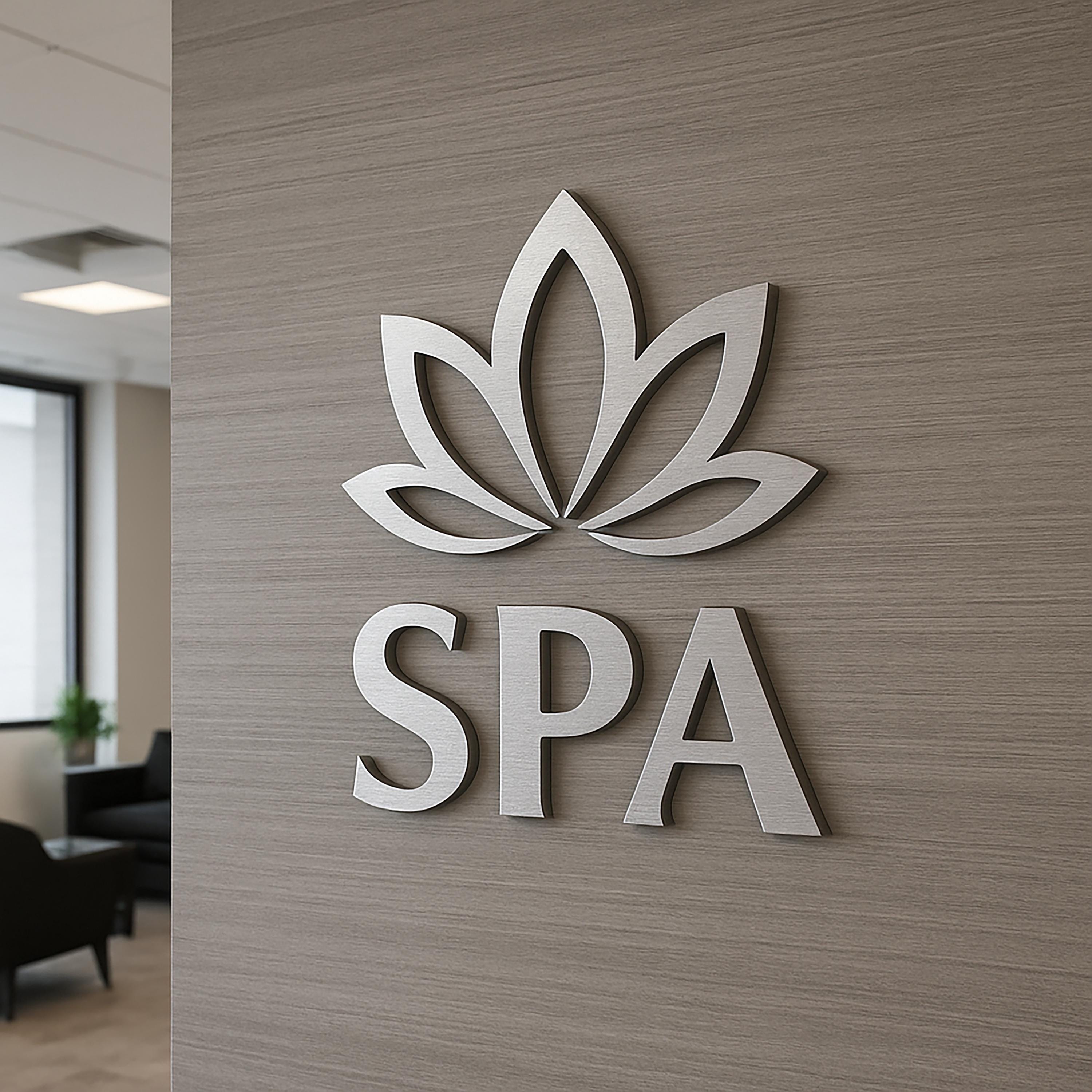 Custom 3D Laser Cut Business Logo Sign: Stainless Steel or Acrylic - Etsy