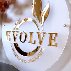 Modern Acrylic Letter Signage - Custom Plexiglass Laser Cut Door & Wall ...