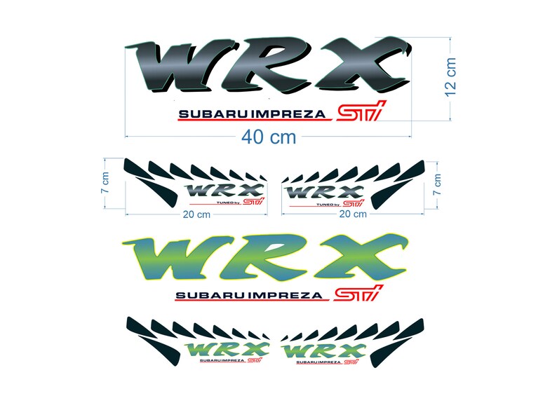 Subaru Wrx Decal Set DTF UV Print - Etsy