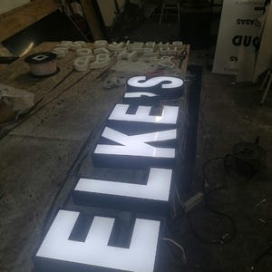 Front Lit LED Channel Letters, Custom Storefront Sign, 3D Lighted ...