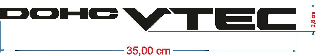 Custom Honda DOHC VTEC Logo Sticker Set 2 Pieces - Etsy