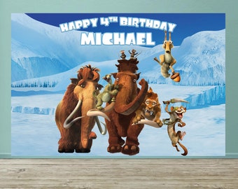 Ice Age Backdrop - Etsy UK